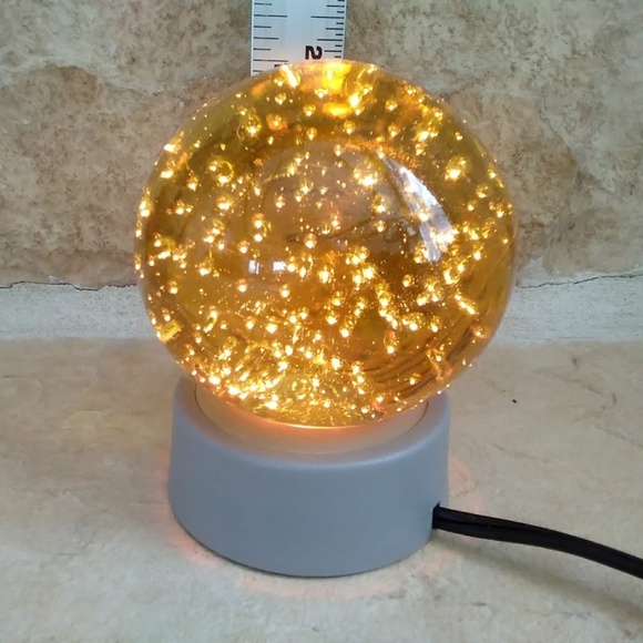 IKEA | Accents | Decorative Light With Gold Glass Orb Vintage | Poshmark